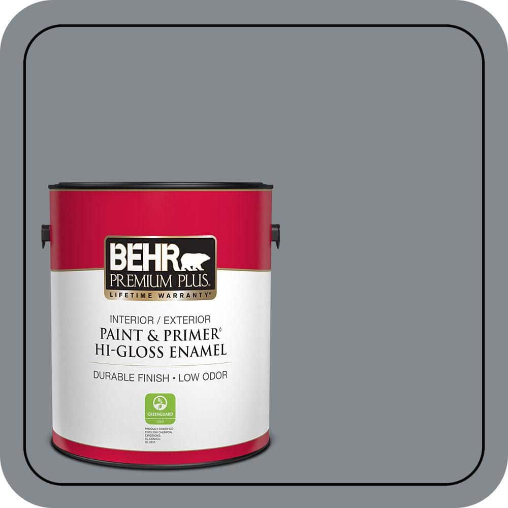 Reviews for BEHR PREMIUM PLUS 1 gal. #PPU26-21 Overcast Hi-Gloss Enamel ...