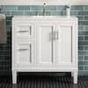 KOHLER Chesil 36in. Single Sink Freestanding White Bath Vanity with ...