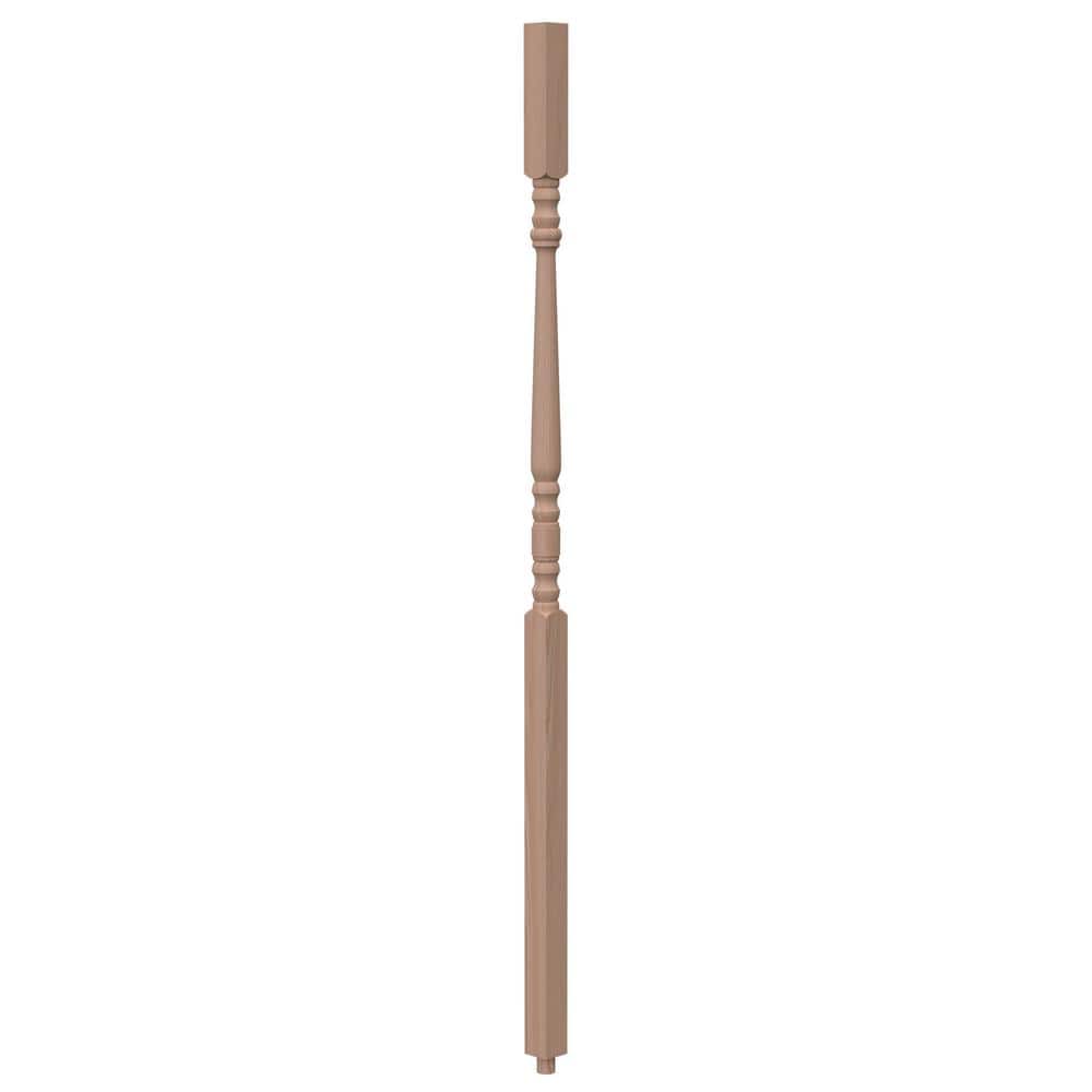 EVERMARK Stair Parts 41 in. x 1-1/4 in. 5205 Unfinished Red Oak Square ...