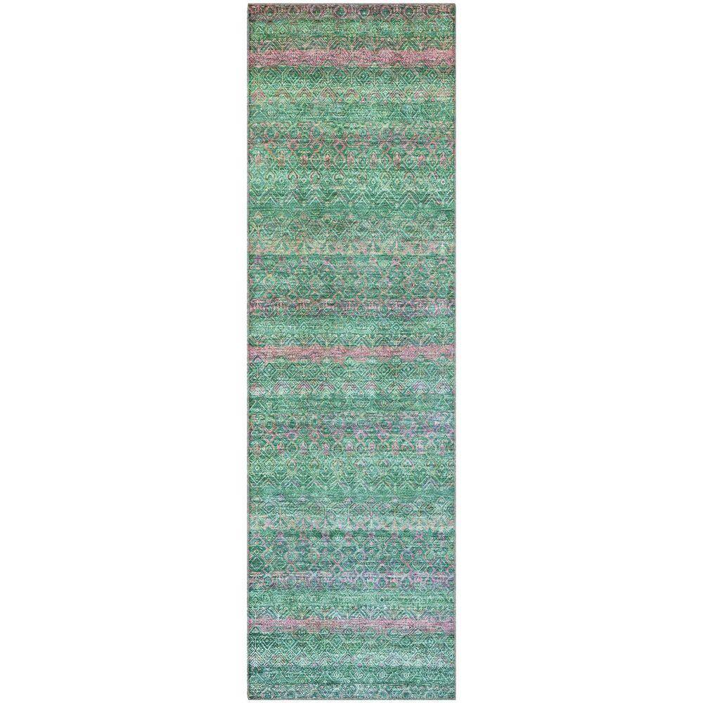 Addison Rugs Mayfield Premium Machine Washable Abstract AMF2106 Green 2 ...