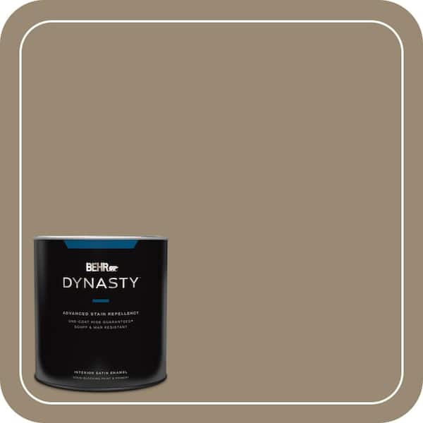 BEHR DYNASTY 1 qt. #N310-5 Weathered Fossil Satin Enamel Stain-Blocking ...
