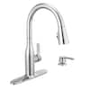 Delta Marca Single-Handle Pull-Down Sprayer Kitchen Faucet with ...