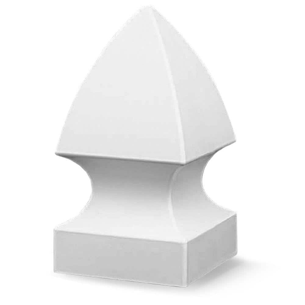 Veranda 5 in. x 5 in. White Vinyl Gothic Fence Post Top 73010719 - The ...