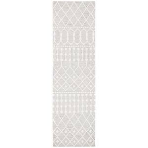 SAFAVIEH Blossom Blue/Ivory 8 ft. x 10 ft. Geometric Aztec Area Rug ...