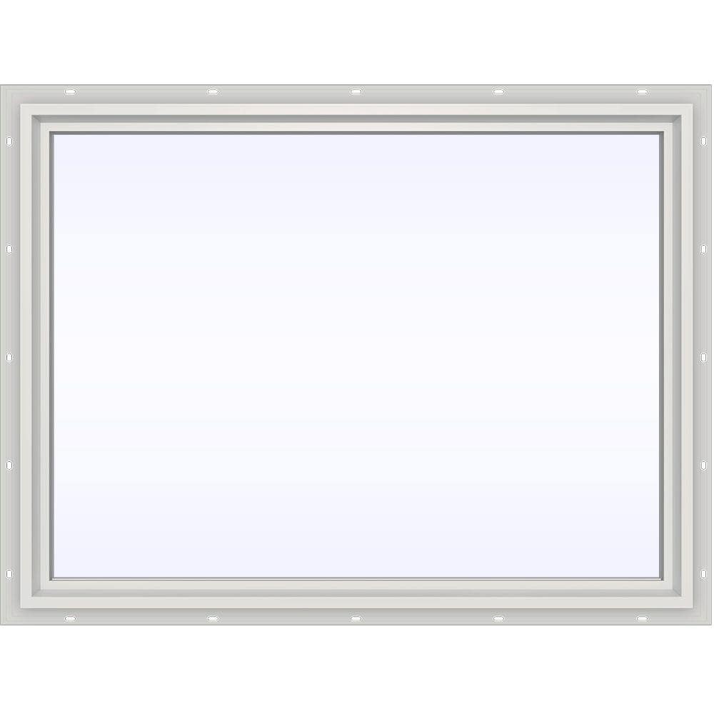JELD-WEN 47.5 in. x 35.5 in. V-4500 Series White Vinyl Picture Window w ...
