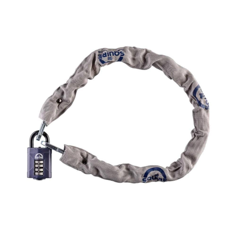 SQUIRE 2 in. Wide Steel Combination Padlock with Chain SQ-CP50/36USA ...