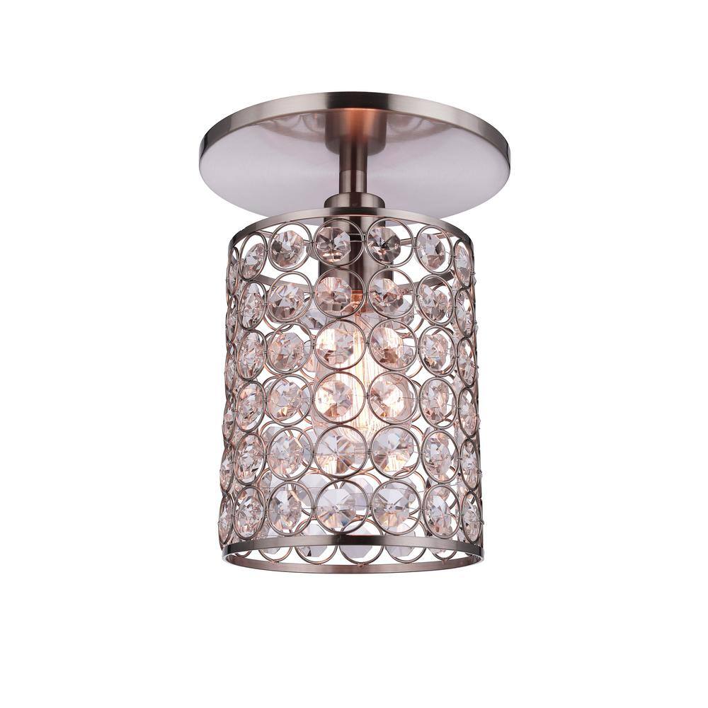 Worth Home Products WHP 6 in. Brushed Nickel Recessed Light Conversion ...