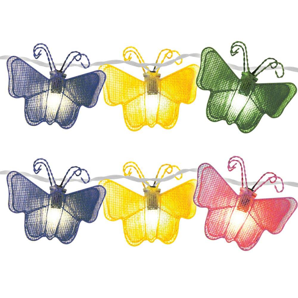 Brite Star 10-Light Multi-Color Butterfly Light Set 96-607-00 - The ...