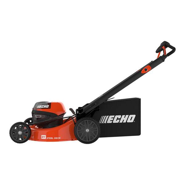 ECHO 21 in. 56-Volt Cordless Battery Walk Behind Push Lawn Mower with ...