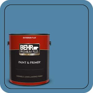 BEHR PREMIUM PLUS 1 qt. #M500-4 Hemisphere Semi-Gloss Enamel Exterior ...