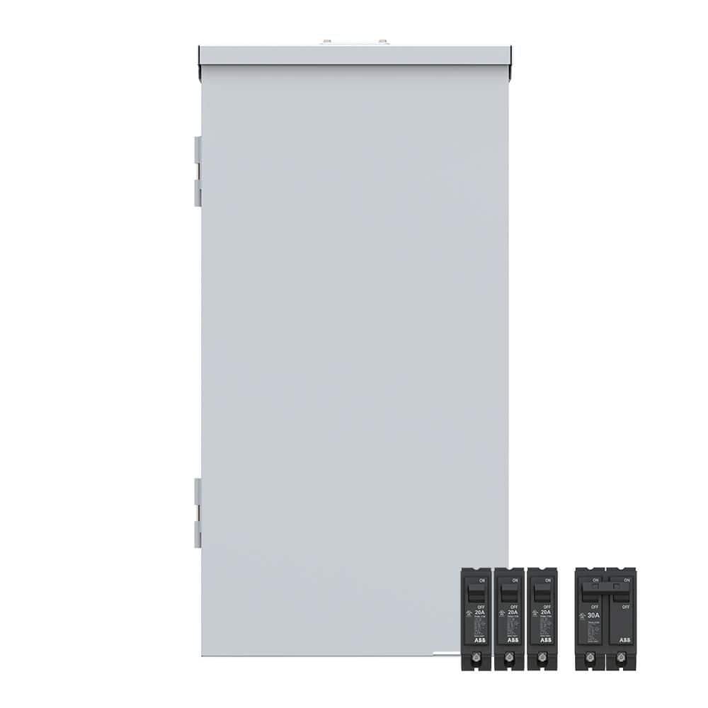 ABB 100 Amp 20-Space 40-Circuit Main Breaker Outdoor Plug-On Neutral ...