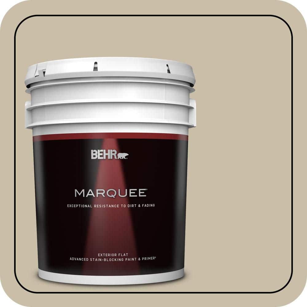 BEHR MARQUEE 5 gal. #PWL-91 Pale Bamboo Flat Exterior Paint & Primer ...
