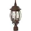 SATCO Central Park 3-Light Old Bronze Outdoor Lamp Post Head 60/898 ...
