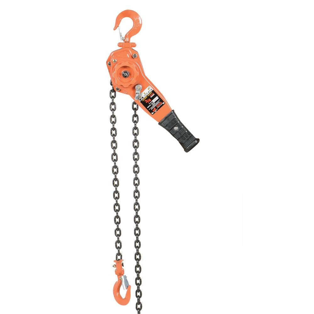Vestil 1,500 lbs. Capacity 20 ft. Lift Professional Lever Hoist PLH-15 ...