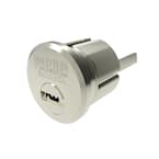 Premier Lock 1-1/8 in. High Security Rim Cylinder, Stainless Steel ...