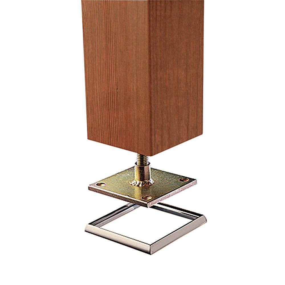 EVERMARK 12-1/2 in. x 3 in. Prefinished Cherry Intermediate Newel ...
