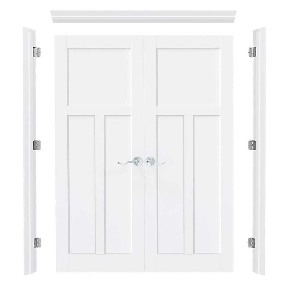 TENONER 48in x 80in T-shaped, Solid Core, Universal White,Composite ...