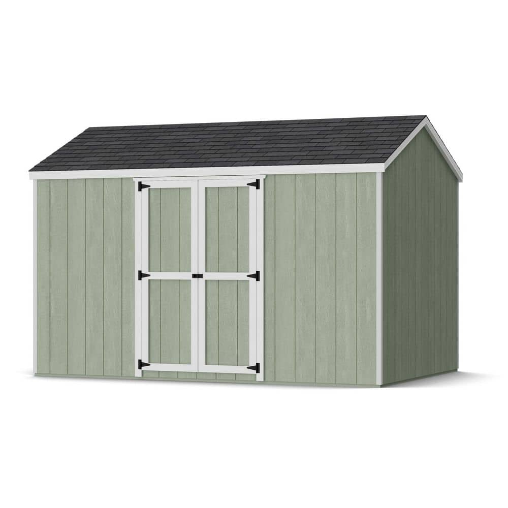 Little Cottage Co. Value Gable 8 ft. x 12 ft. Outdoor Wood Storage Shed ...