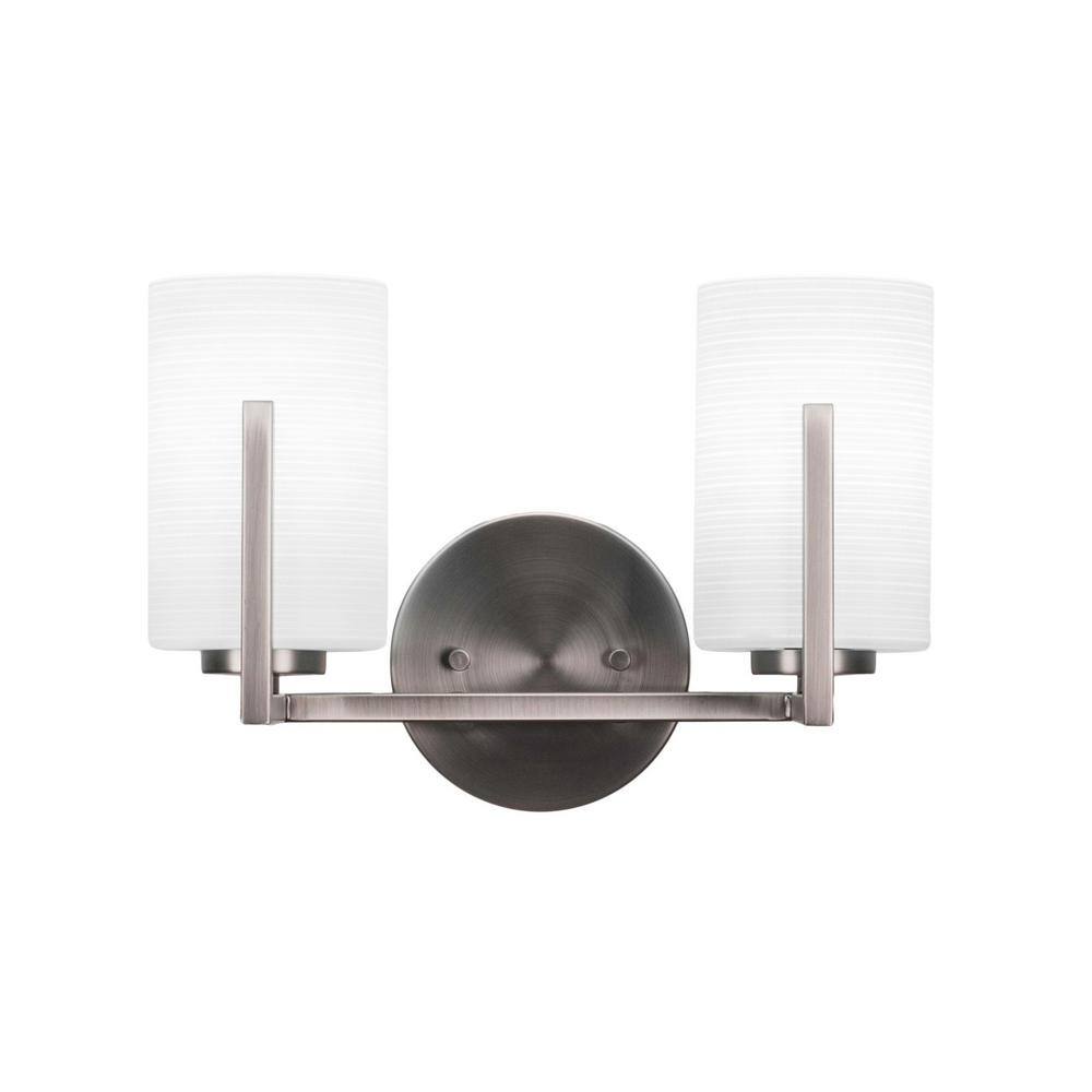 Cottonwood 12.75 in. 2-Light Graphite Vanity Light 4R51R2GP4061 - The ...