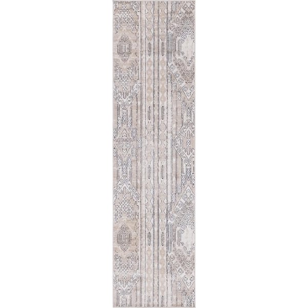 Unique Loom Portland Orford Tan 2 ft. 2 in. x 8 ft. Runner Rug 3147144 ...