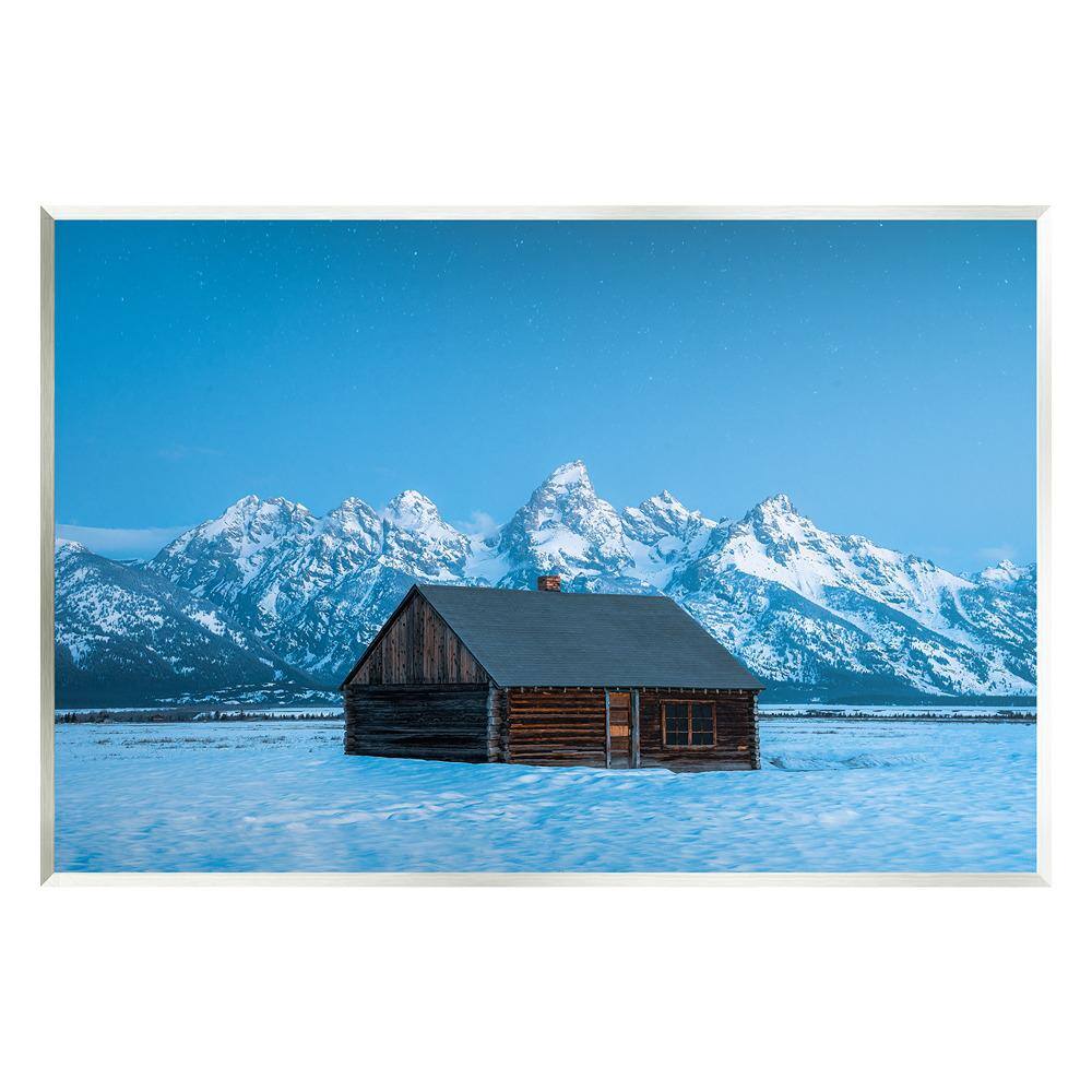 Stupell Industries Log Cabin Mountain View by Jared Kreiss 1-Piece ...
