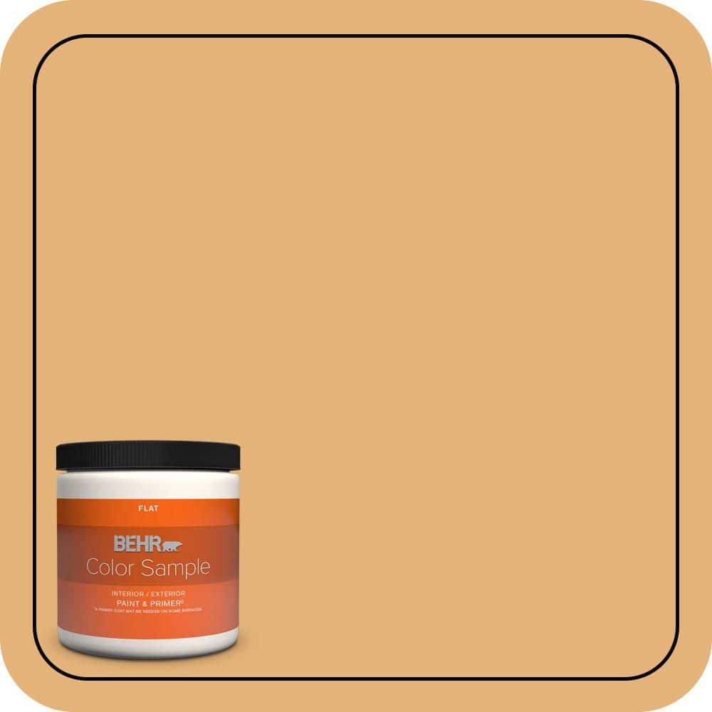 BEHR PREMIUM PLUS 8 oz. #300D-4 High Plateau Flat Interior/Exterior ...