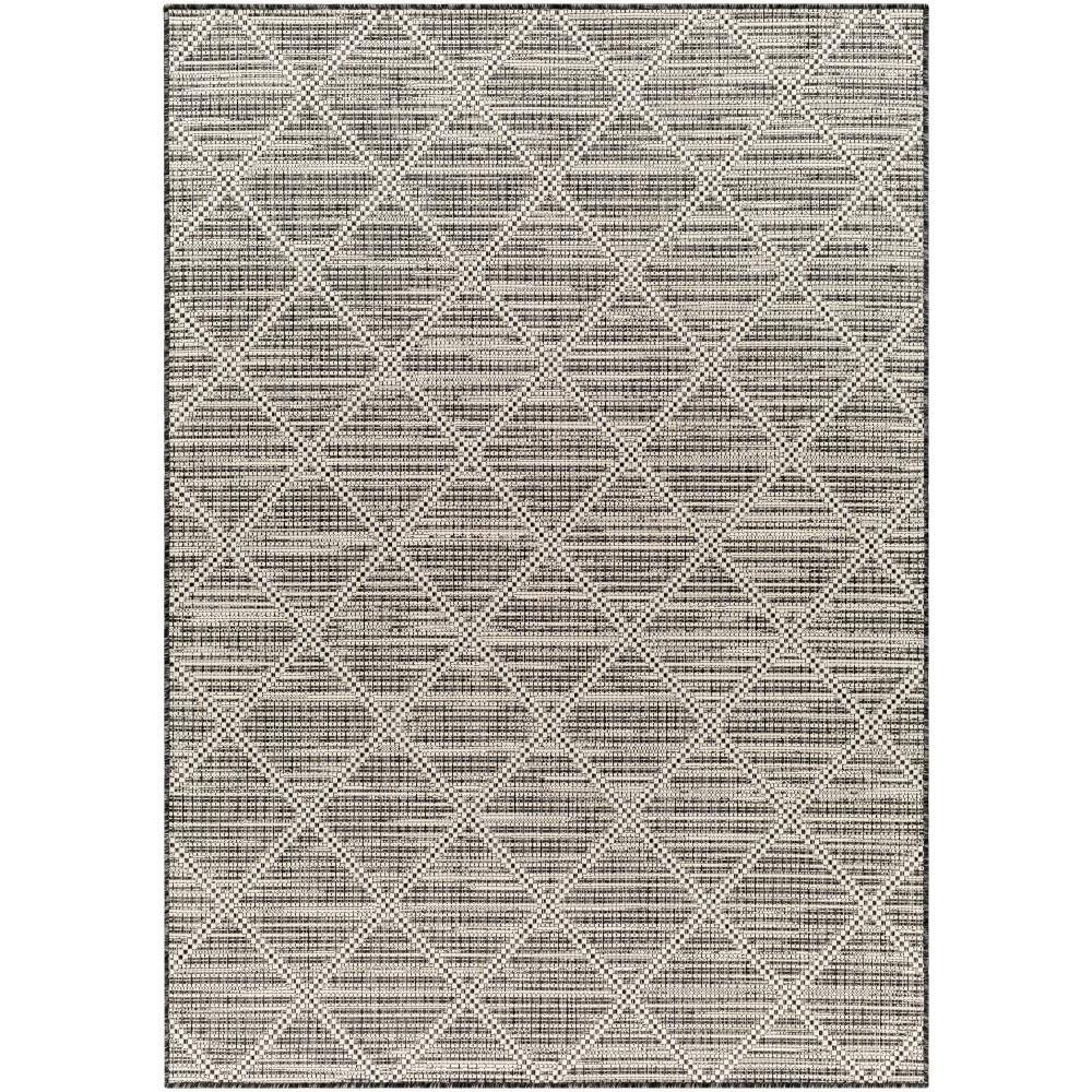Livabliss Ravello Gray Diamond 8 ft. x 10 ft. Indoor/Outdoor Area Rug ...