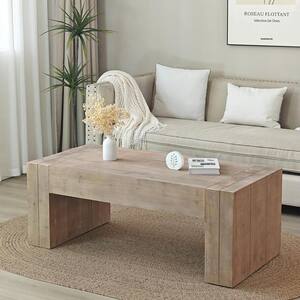 50 in. Smoked Oak Rectangle Wood Coffee Table ROCK-8093 - The Home Depot