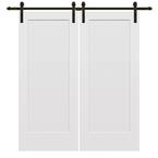 MMI Door 60 in. x 80 in. Smooth Madison Primed Composite Double Sliding ...