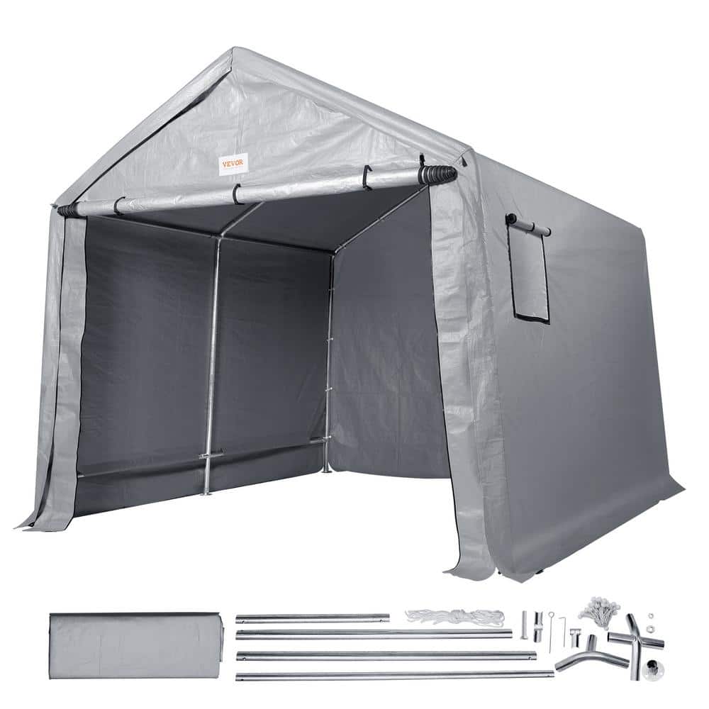 VEVOR Compact Outdoor Shelter, 7 x 12 x 7. 36 ft. Durable Season-Long ...
