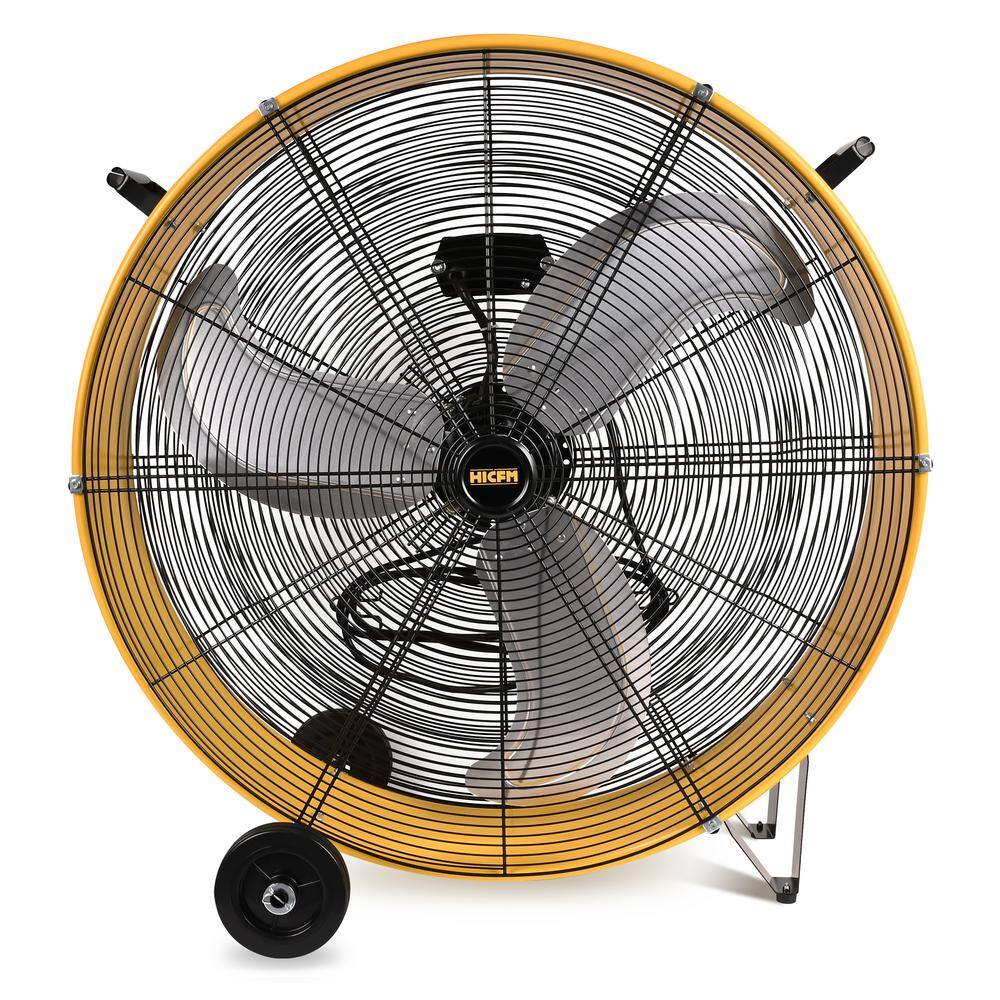 Have a question about Edendirect 30 in. 3-Speeds Drum Fan in Yellow ...