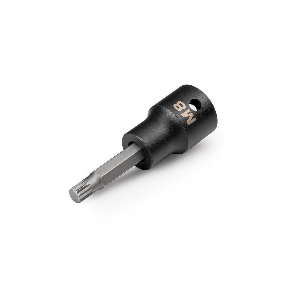 TEKTON 1/2 in. Drive x M8 Triple Square Impact Bit Socket SIB28208 ...