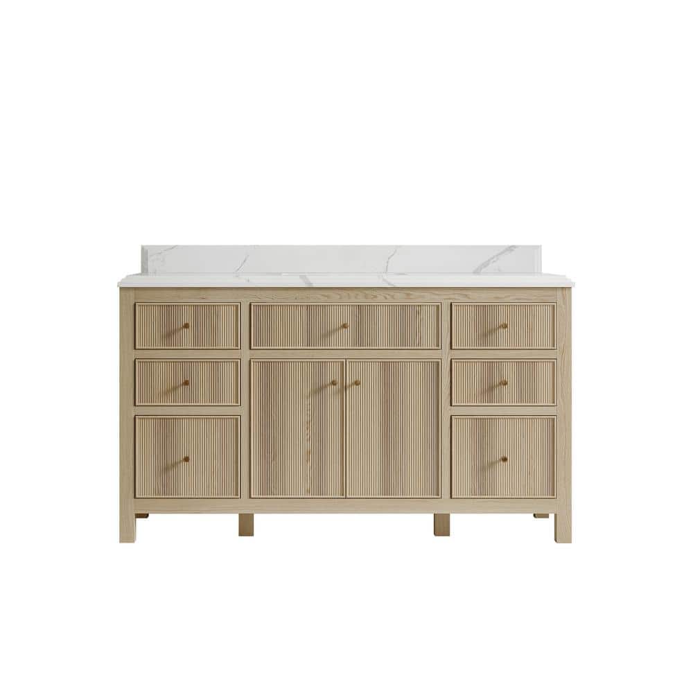 Willow Collections Sonoma Oak 60 in. W x 22 in. D x 36 in. H Single ...