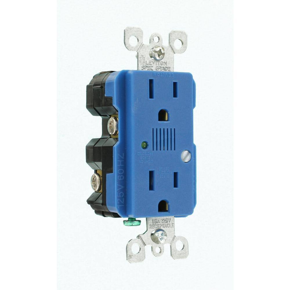 Leviton Decora Plus 15 Amp 125 V Surge Protective Duplex Outlet ...