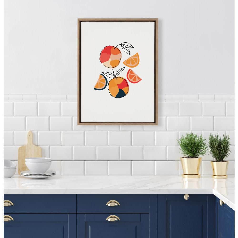Kate and Laurel Sylvie "Juicy Citrus" by Oris Eddu Gold Framed Art ...