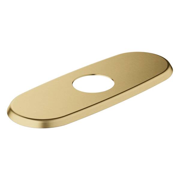 GROHE 6 in. Metal Escutcheon in Brushed Cool Sunrise 07551GN0 - The ...