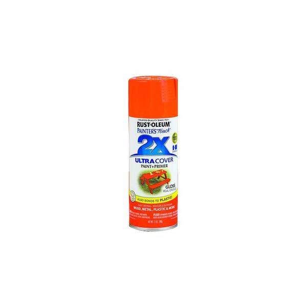 Rust-Oleum Painter's Touch 2X 12 oz. Gloss Real Orange General Purpose ...