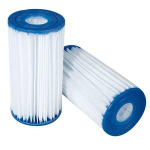 Summer Waves 4.13 in. Dia Replacement Pool Filter Cartridge (4-Pack ...