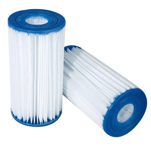 Summer Waves 4.13 in. Dia Replacement Pool Filter Cartridge (4-Pack ...
