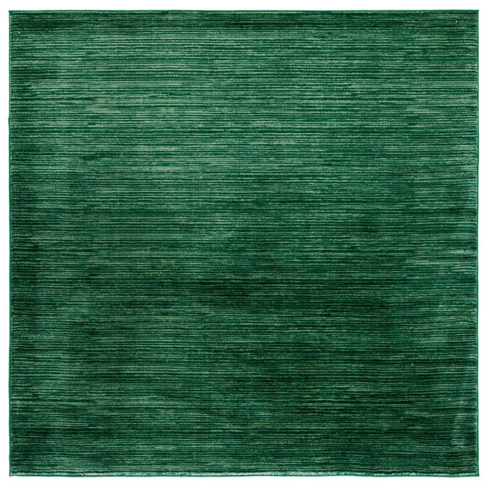 SAFAVIEH Vision Dark Green 5 ft. x 5 ft. Solid Marle Square Area Rug ...