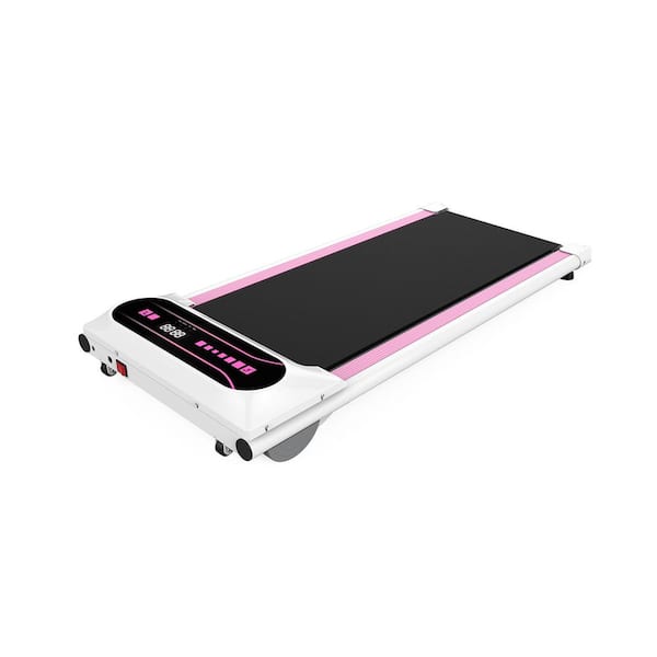 COWLOWN Pink Portable Walking Pad Running Machine, Treadmill with LED ...