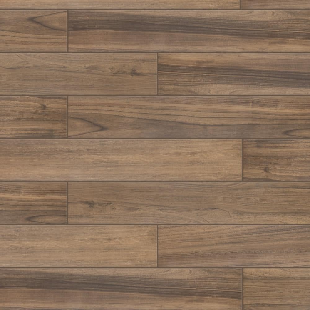 Merola Tile Mt Royale Gunstock 6 in. x 35-1/2 in. Porcelain Floor and ...