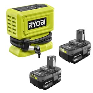 RYOBI ONE+ 18V Cordless Dual Function Inflator/Deflator with ONE+ 18V ...