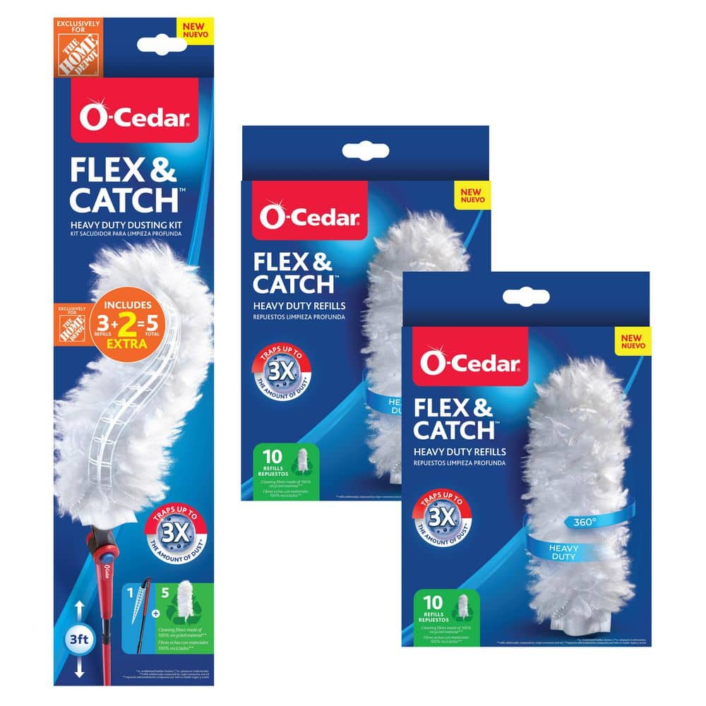 Reviews for O-Cedar Flex & Catch Heavy Duty Dusting Kit+5 Refills, Flex ...