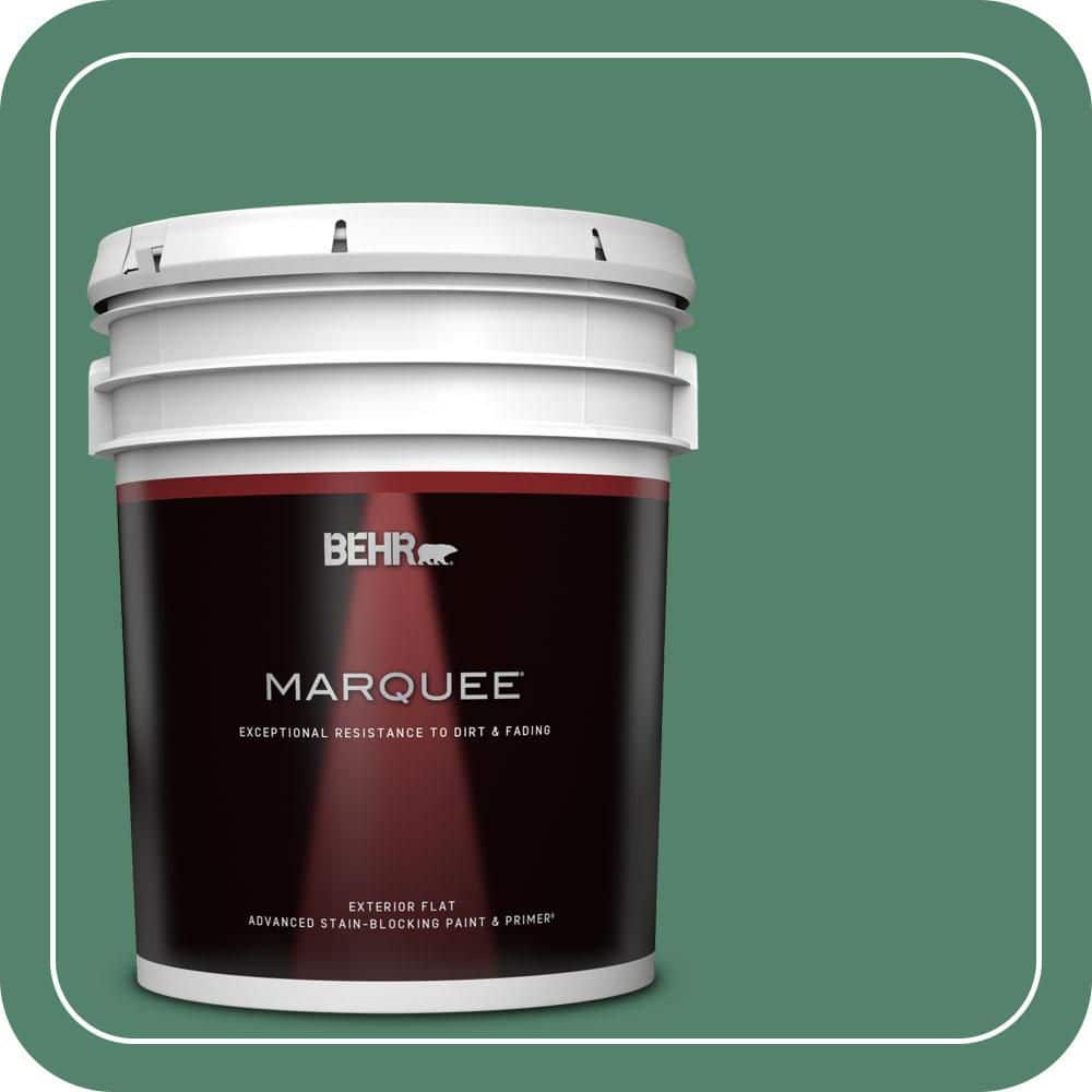 BEHR MARQUEE 5 gal. #M420-6 Tournament Field Flat Exterior Paint ...