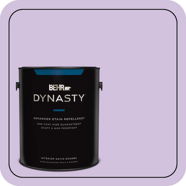 BEHR DYNASTY 1 gal. #650A-3 Fresh Heather Satin Enamel Interior Stain ...