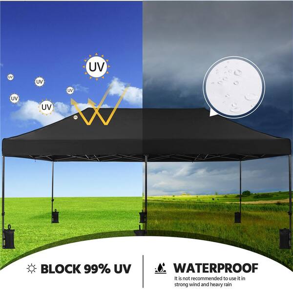 Yaheetech 10 ft. × 20 ft. Outdoor Adjustable Pop Up Canopy Yaheetech 10 ft. × 20 ft. Outdoor Adjustable Pop Up Canopy