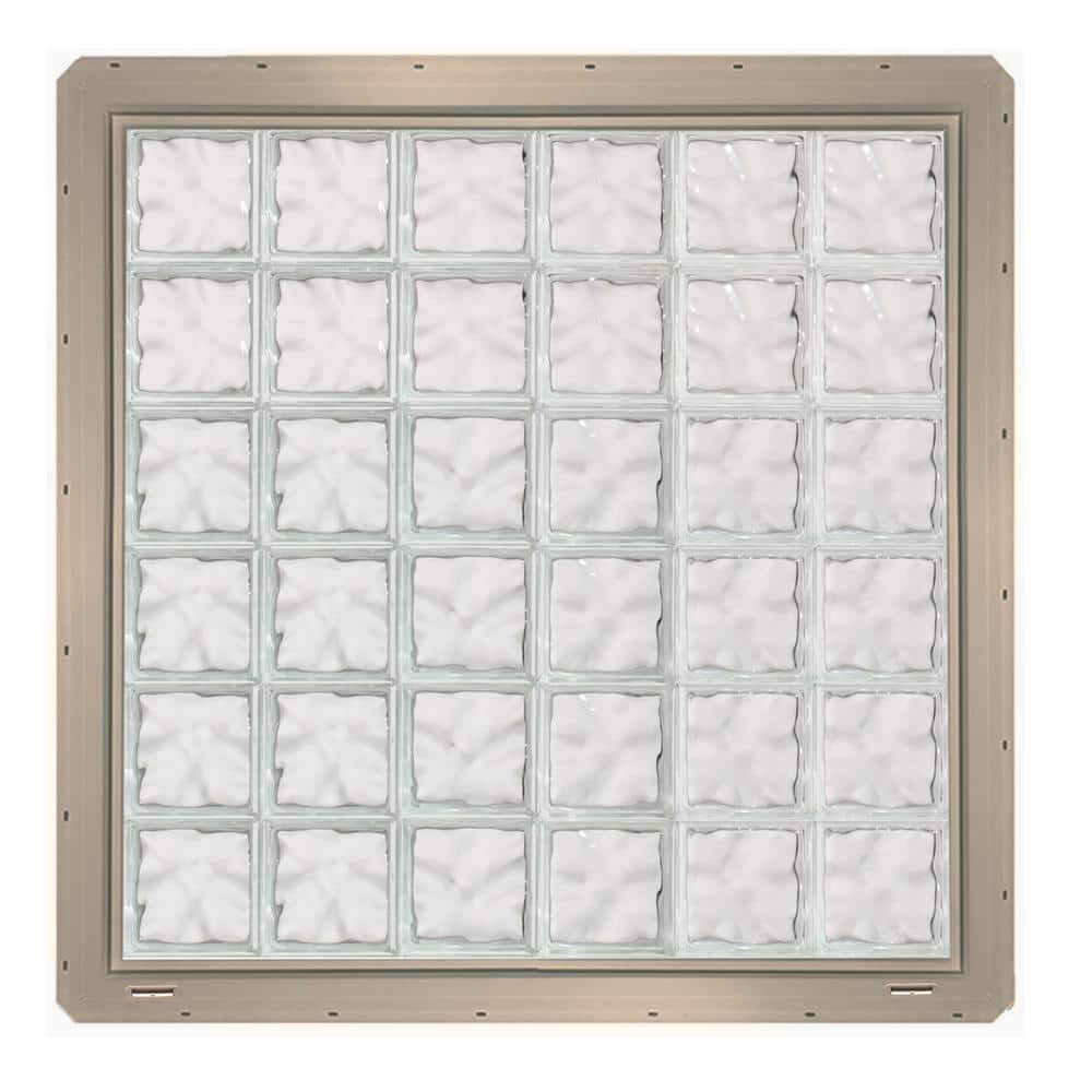 CrystaLok 46.75 in. x 46.75 in. x 3.25 in. Wave Pattern Vinyl Framed ...