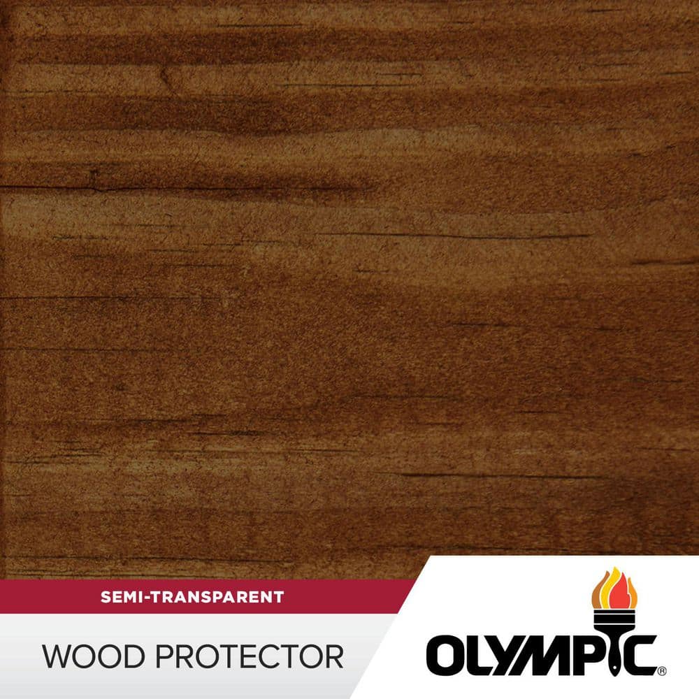 Olympic Wood Protector 1 gal. ST-2006 Chestnut Brown Exterior Semi ...