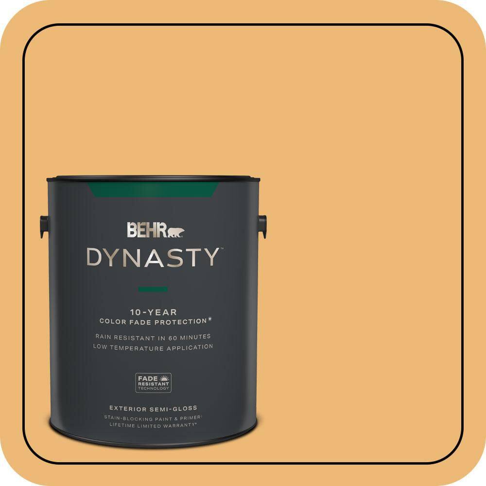 BEHR DYNASTY 1 gal. #BIC-29 Kernel Semi-Gloss Enamel Exterior Stain ...
